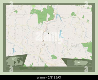 Utuado, municipality of Puerto Rico. Open Street Map Stock Photo - Alamy