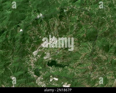 Villalba, municipality of Puerto Rico. Low resolution satellite map ...