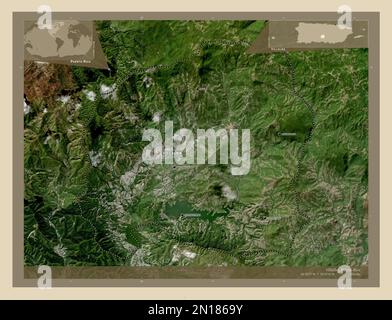 Villalba, municipality of Puerto Rico. High resolution satellite map ...