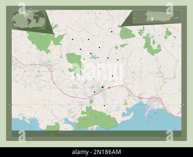 Yauco, municipality of Puerto Rico. Open Street Map. Corner auxiliary ...