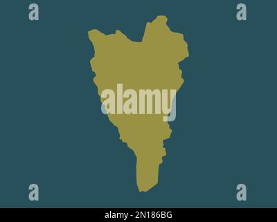 Yauco, municipality of Puerto Rico. Solid color shape. Locations and ...