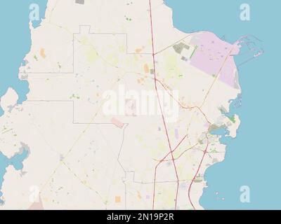 Al Khor, municipality of Qatar. Open Street Map. Locations of major ...