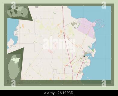Al Khor, municipality of Qatar. Open Street Map Stock Photo - Alamy