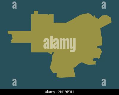 Al Khor, municipality of Qatar. Solid color shape. Locations of major ...