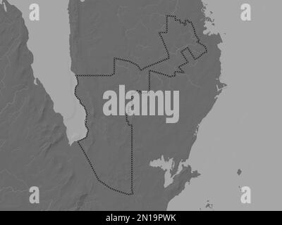 Ar Rayyan, municipality of Qatar. Bilevel elevation map with lakes and ...