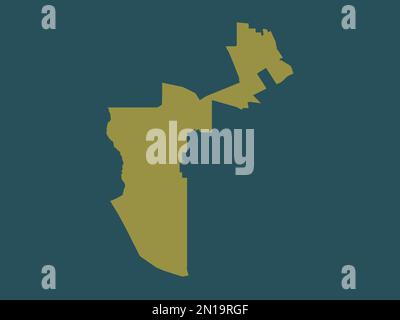 Ar Rayyan, municipality of Qatar. Solid color shape. Locations and ...