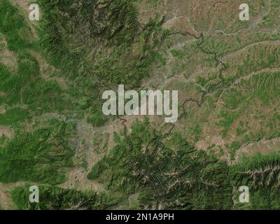 Alba, county of Romania. High resolution satellite map. Locations and ...
