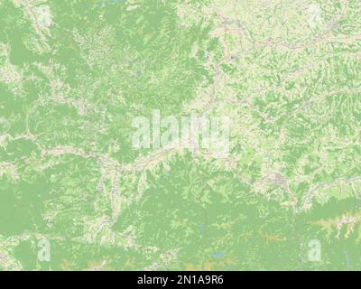 Alba, county of Romania. Open Street Map. Locations and names of major ...