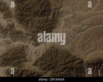 Alba, county of Romania. Colored elevation map with lakes and rivers ...