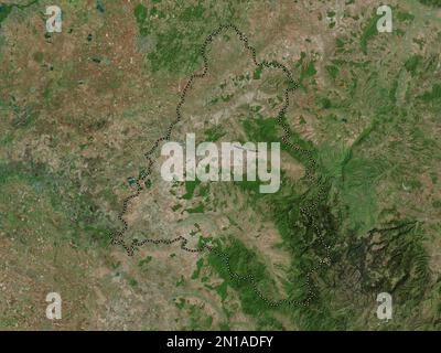 Bihor, county of Romania. High resolution satellite map. Locations and ...