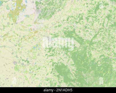 Bihor, county of Romania. Open Street Map. Locations and names of major ...