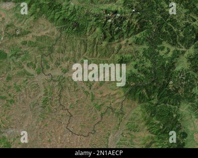 Bistrita-Nasaud, county of Romania. High resolution satellite map ...