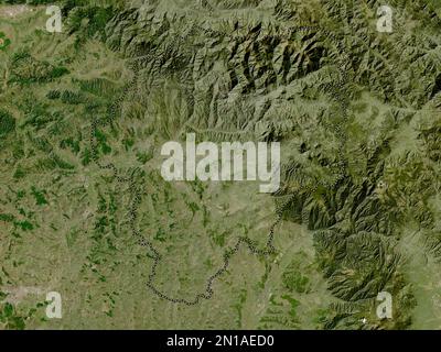 Bistrita-Nasaud, county of Romania. Low resolution satellite map ...