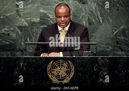 Mswati III , the king of Swaziland and head of the Swazi Royal Family ...