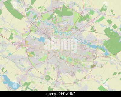 Bucharest, municipality of Romania. Open Street Map. Locations and ...