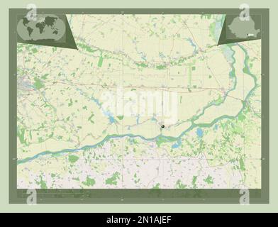 Calarasi, county of Romania. Open Street Map Stock Photo - Alamy