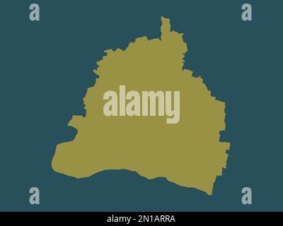 Dolj, county of Romania. Solid color shape. Locations and names of ...