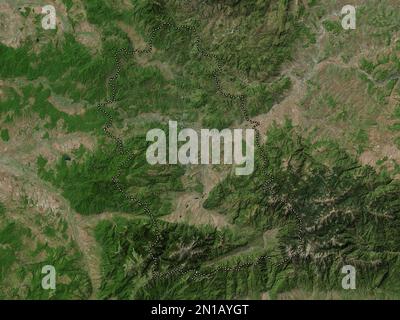 Hunedoara, county of Romania. High resolution satellite map. Locations ...