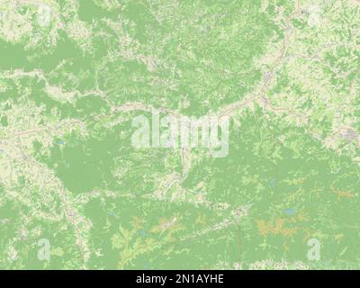 Hunedoara, county of Romania. Open Street Map. Locations and names of ...