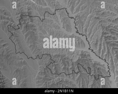 Iasi, county of Romania. Elevation map colored in wiki style with lakes ...