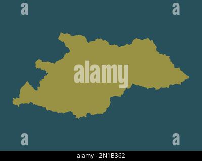 Maramures, county of Romania. Solid color shape. Locations and names of ...