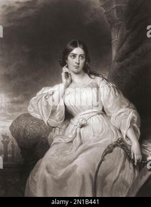 Portrait of the opera singer Maria Malibran (1808-1836), First quarter ...