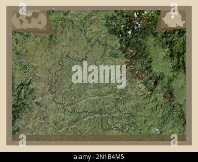 Mures, county of Romania. High resolution satellite map Stock Photo - Alamy