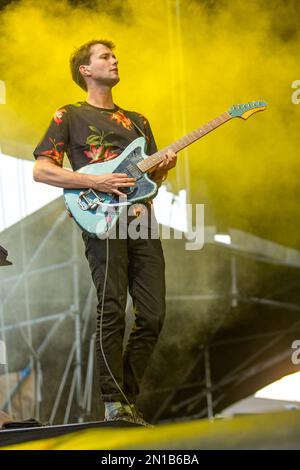 Edmund Irwin-Singer of Glass Animals performs during Lollapalooza at ...