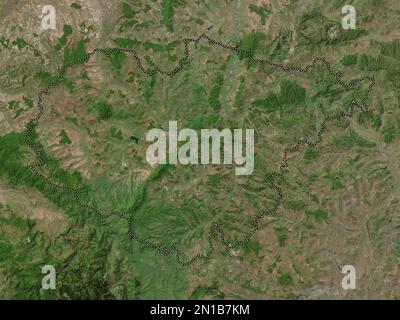 Salaj, county of Romania. High resolution satellite map. Corner ...
