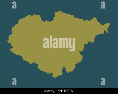 Salaj, county of Romania. Solid color shape. Locations and names of ...