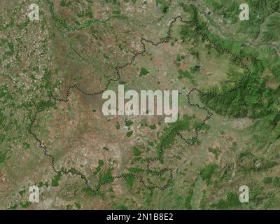Satu Mare, county of Romania. High resolution satellite map. Locations ...