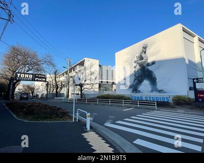 A photo of TOHO Studios exterior taken on February 5, 2023, in Tokyo ...