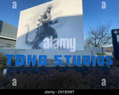 A photo of TOHO Studios exterior taken on February 5, 2023, in Tokyo ...