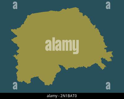 Suceava, county of Romania. Solid color shape. Locations and names of ...