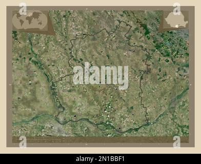 Teleorman, county of Romania. High resolution satellite map Stock Photo ...