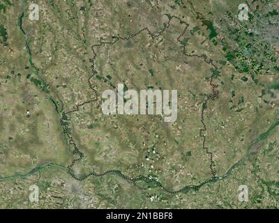 Teleorman, county of Romania. High resolution satellite map. Locations ...