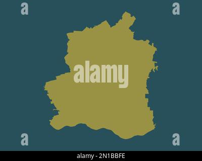 Teleorman, county of Romania. Solid color shape. Locations of major ...