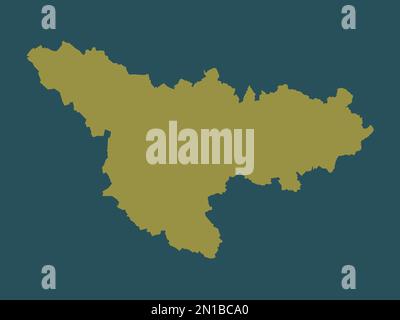 Timis, county of Romania. Solid color shape. Locations and names of ...