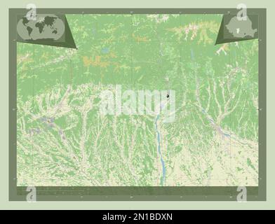 Valcea, county of Romania. Open Street Map Stock Photo - Alamy