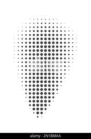 Halftone gradient shapes. Dots comic effect. Vector illustration Stock ...