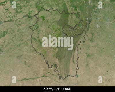Bashkortostan, republic of Russia. Low resolution satellite map ...