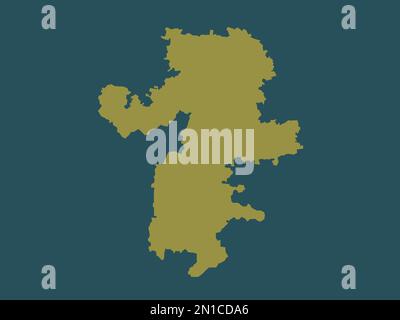 Chelyabinsk, region of Russia. Solid color shape. Locations of major ...