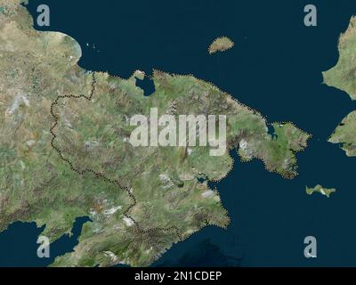Chukot, autonomous province of Russia. High resolution satellite map ...
