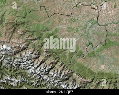 Kabardin-Balkar, republic of Russia. High resolution satellite map ...