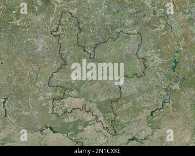 Kirov, region of Russia. High resolution satellite map. Locations of ...