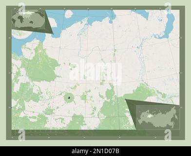 Komi, republic of Russia. Open Street Map Stock Photo - Alamy