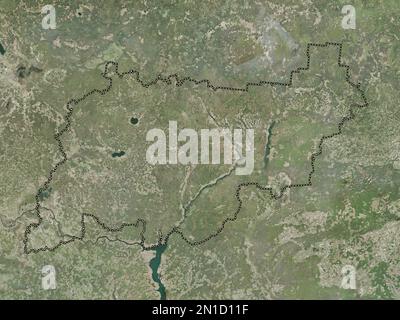 Kostroma, region of Russia. High resolution satellite map. Corner ...