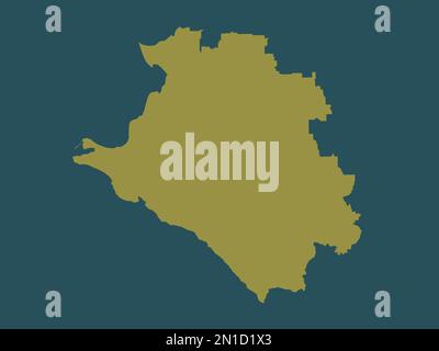 Shape of Krasnodar, territory of Russia, and its capital. Distance ...
