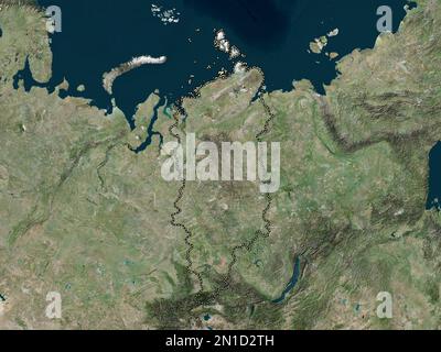 Krasnoyarsk, territory of Russia. High resolution satellite map ...