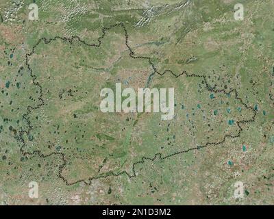 Kurgan, region of Russia. High resolution satellite map. Corner ...